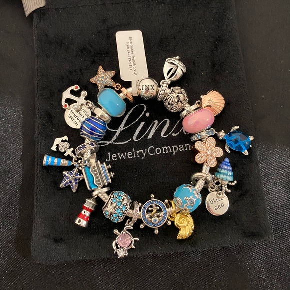 Linx | Jewelry | Linx Snake Chain Bracelet With Nautical Themed Charms ...